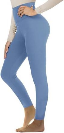 Generic Legging doublé en polaire pour femme - Collants thermiques confortables pour femme - Coupe ajustée - Chaud et épais - Pantalon de yoga tendance pour l