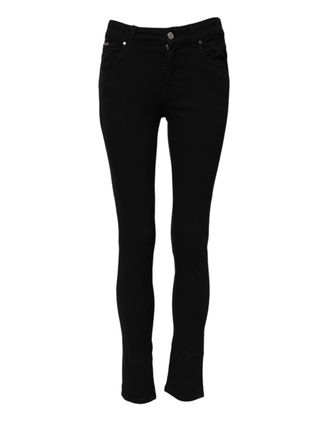 Dolce & Gabbana Womens Black Skinny Cotton Mid Waisted Denim Jeans Elastane Clothing