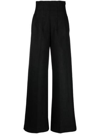 Bite Studios pantalon ample &agrave; taille haute - Noir