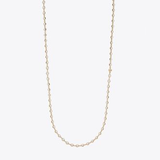 Tory Burch Damen Lange Perlenkette