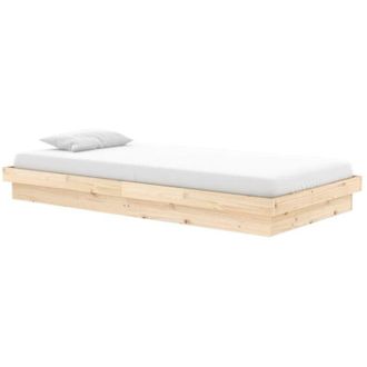 vidaXL Massivholzbett 90x200 cm vidaXL