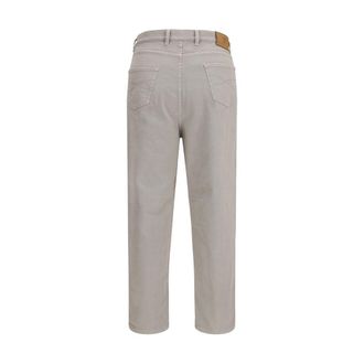 Brunello Cucinelli Mens Brown Cotton Casual Pants