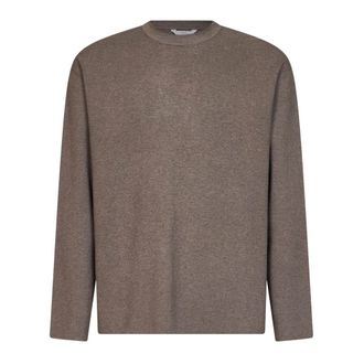 Hev&ograve; Rundhals-Strickpullover - - Knitwear - Herren - Braun - M