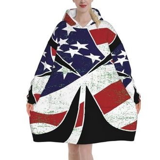 Generic Sweat &agrave; capuche avec imprim&eacute; journal britannique Old London pour femmes et hommes adultes surdimensionn&eacute;s pour une couverture douce et chaude