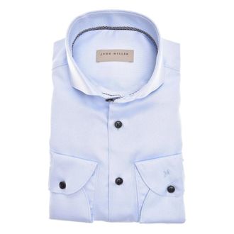 John Miller Blaue Langarmhemden - - Shirts - Herren - Blau - M
