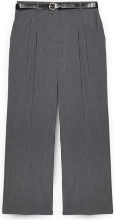 Fiorella Rubino Femme, Pantalons, Gris, Taille: 48 FR Pantalon Large Tailleur