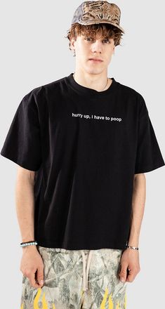 A.Lab Hurry Up Cropped T-Shirt limo black