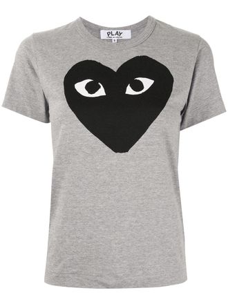 Comme Des Garçons t-shirt à logo imprimé - Gris