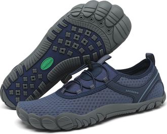 Saguaro Badeschuhe Wasserschuhe Barfuss Schuhe Damen Herren Barfußschuhe Schnelltrocknende Schwimmschuhe rutschfeste Strandschuhe Aquaschuhe mit Dicker Sohle 