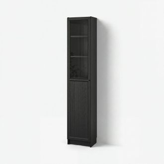 IKEA BILLY / OXBERG B&uuml;cherregal mit Paneel-/Vitrt&uuml;r