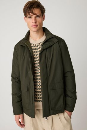 Knowledge Cotton Apparel Herren vegan Softshell Jacke Forest Night Green