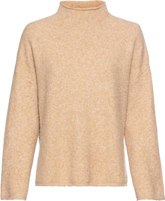 Camel Active Damen Rollkragenpullover aus einem Wollmix Karamell, Womenswear-XXL