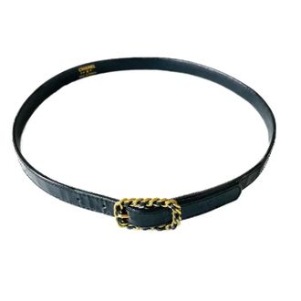 Chanel Pre-owned Leder grtel - - Pre-owned - Damen - Schwarzk - ONE SIZE