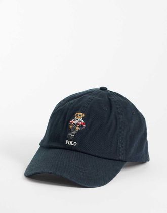 Polo Ralph Lauren casquette de baseball brod&eacute;e ours en Austin black-Noir