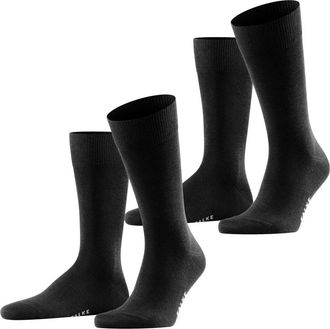 Falke 2er-Pack Socken HAPPY aus langlebiger Kompakt-Baumwolle in