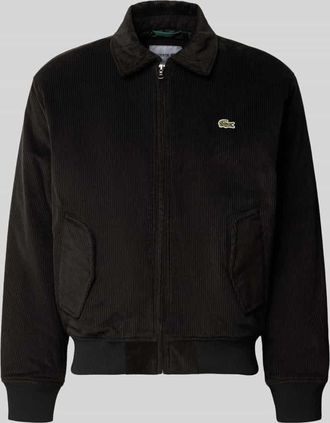 Lacoste Regular Fit Bomberjacke aus reiner Baumwolle