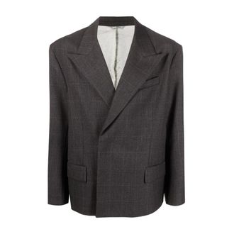 Acne Studios Double Breasted Suit Jacket - - Jackets - Herren - Grau - L