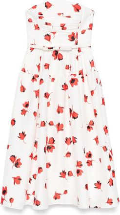 Self Portrait Floral-print Taffeta Dress