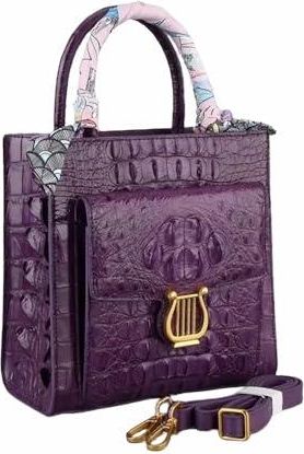 Generic Sac cabas pour femme en cuir dalligator véritable, petit sac à bandoulière, mini sac à main pour femme