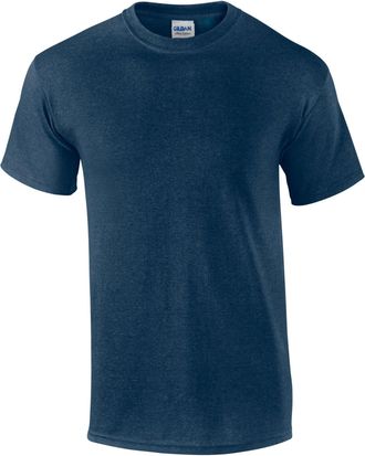 Gildan Unisex Ultra Cotton Adult T-Shirt Tshirt, Marineblau, meliert, M