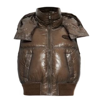 Diesel Femme, Vestes, Brun, Taille: 38 FR Doudoune sans manches W-Peyt-Ssl-New-T1