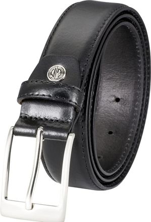 Lindenmann Herren-Gürtel Anzug, Ledergürtel Herren Anzug 35 mm breit, Anzug-Gürtel Herren, Vollleder Gürtel Herren, Farbe/Color:schwarz, Size US/EU:Bundweite 110