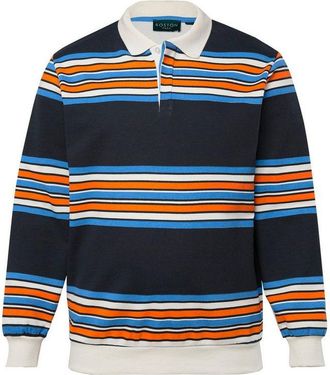Boston Park Sweatshirt Rugby-Sweater Ringel Polokragen