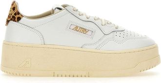 Autry Femme, Chaussures, Blanc, Taille: 41 EU Medalist Platform Baskets