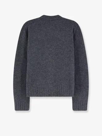 Alysi Womens Sweater Merino-Cashmere Grey Merino Wool