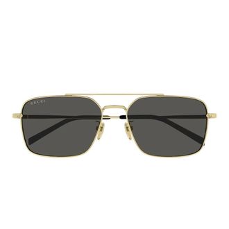 Gucci Specialized Fit Rechteckige Sonnenbrille - - Accessories - Damen - Gelb - 58 MM