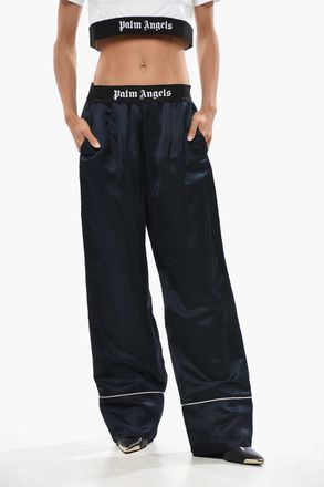 Palm Angels Pyjama-Hose Aus Satin Mit Logogummibund Palm Angels