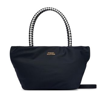 Tommy Hilfiger Handtasche Tommy Hilfiger Th Marina Bucket Nylon AW0AW18831 Dunkelblau