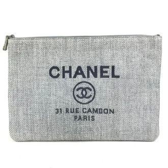 Chanel Pre-owned Toile sacs-chanel - Femme - Pre-owned - Bleu - Taille: ONE Size