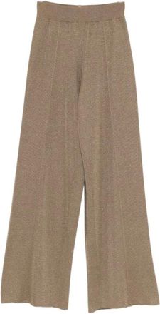 Fabiana Filippi Femme, Pantalons, Beige, Taille: 36 FR Wide Pantalons