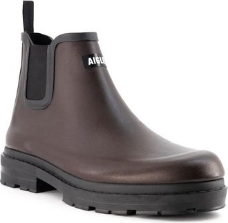 Aigle Herren Chelsea Boots braun Gummi