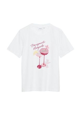 Comma Kurzarmshirt T-Shirt T-Shirt mit Artwork