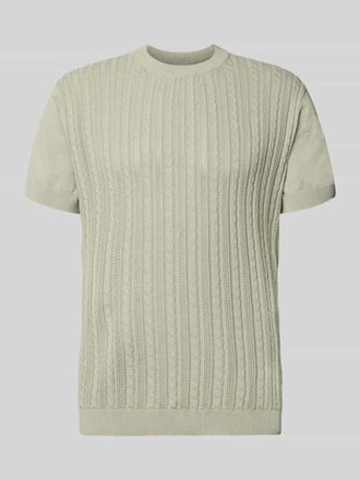 Lindbergh T-Shirt mit Zopfmuster