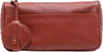 Bottega Veneta Pre-owned Vintage Leather Pouch Bag - Femme - Pre-owned - Brun - Taille: ONE Size