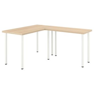 IKEA LAGKAPTEN / LINNMON Schreibtisch L-f&ouml;rmig