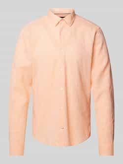 Joop Slim Fit Businesshemd aus Leinen-Baumwoll-Mix