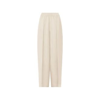 Fabiana Filippi Femme, Pantalons, Beige, Taille: 40 FR Wide Pantalons
