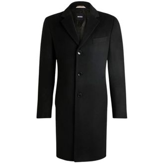 HUGO BOSS Hyde Slim-Fit Coat - - Coats - Herren - Schwarzk - 3XL
