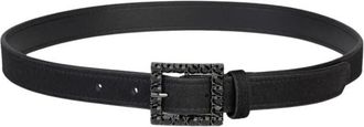Alma En Pena Rhinestone Buckle Belt - - Accessories - Damen - Schwarzk - L