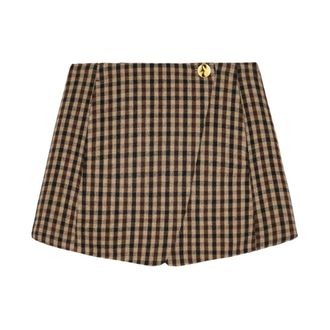 Ganni Eleganter Marrone Rock Aw25 - - Skirts - Damen - Mehrfarbig - XS