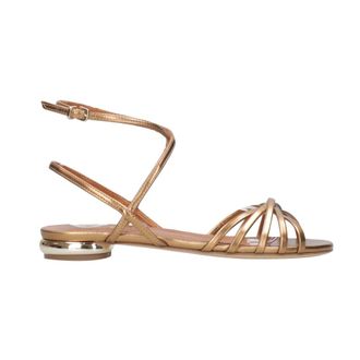 NCUB Ncub - Sandales Marron Lamin&eacute;es avec Bride de Cheville - Femme - Chaussures - Brun - Taille: 36 EU