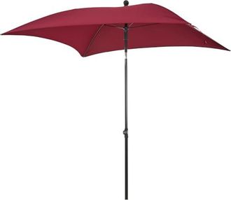 Siena Garden City Push Mittelstockschirm 180x180 cm Plum