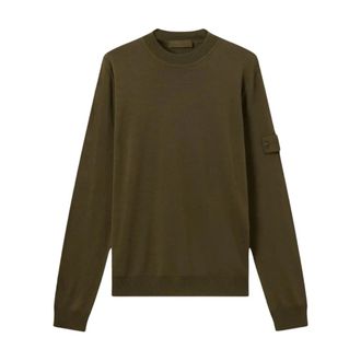 Stone Island Light Pure Wool Ghost Crewneck - - Knitwear - Herren - Gr&uuml;n - XL