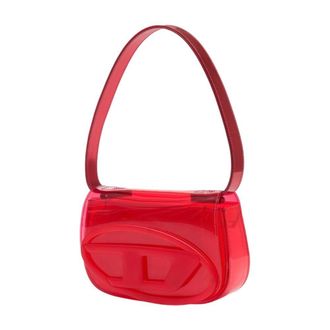 Diesel Womens Synthetic Leather Shoulder Bag Red