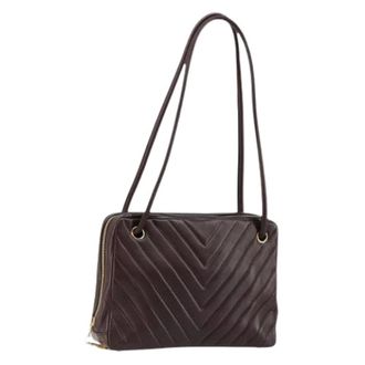 Chanel Sac bandouli&egrave;re vintage Pre-owned - Femme - Pre-owned - Brun - Taille: ONE Size