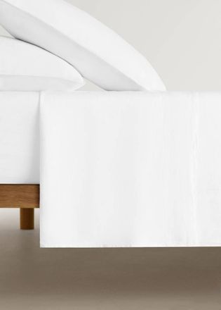 Mango Drap plat lin lav&eacute; lit 90 cm blanc - Home - Lit 90 cm - MANGO HOME
